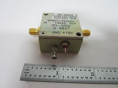 MINI CIRCUITS RF AMPLIFIER FREQUENCY ZFL-2000 BIN#K1-13 – SILO Surplus