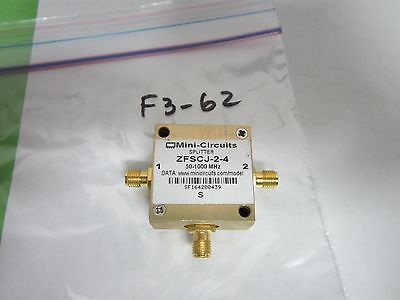 MINI CIRCUITS SPLITTER ZFSCJ-2-4 1 GHz RF MICROWAVE FREQUENCY BIN#F3-6 ...