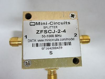 MINI CIRCUITS SPLITTER ZFSCJ-2-4 1 GHz RF MICROWAVE FREQUENCY BIN#F3-6 ...
