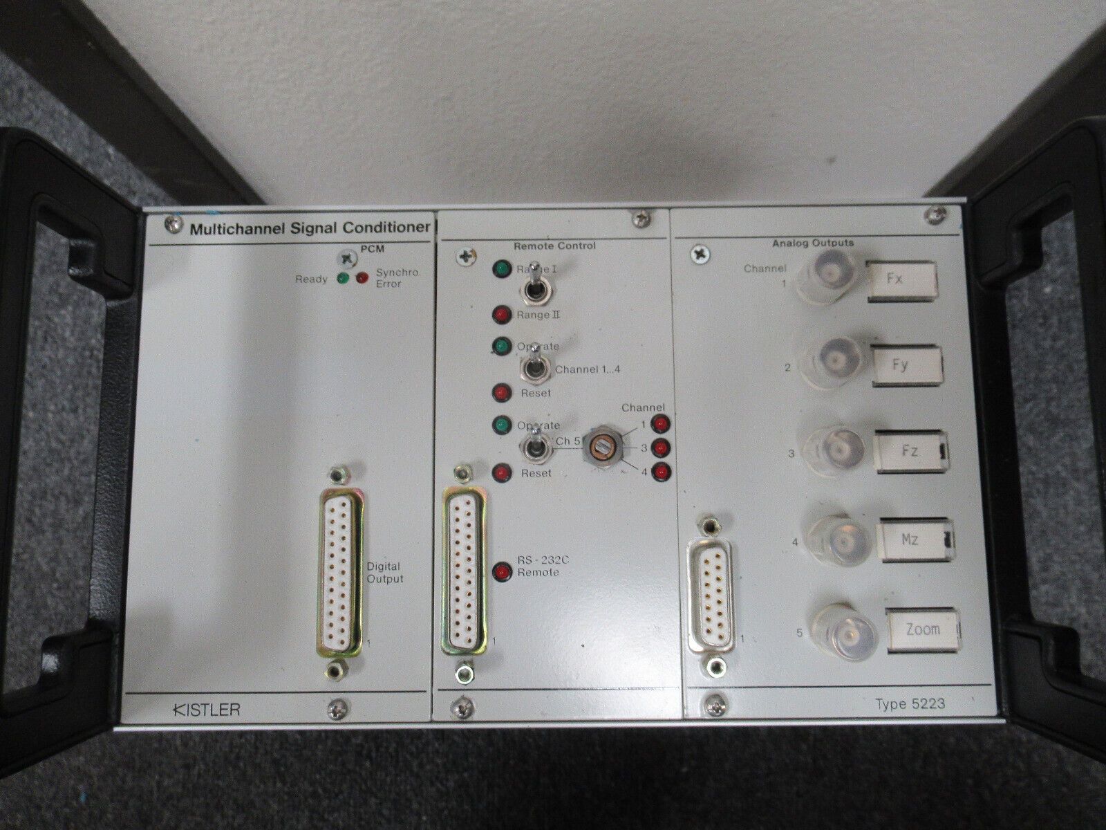 KISTLER SWISS SENSOR 5223 MULTICHANNEL SIGNAL CONDITIONER AS PICTURED ...