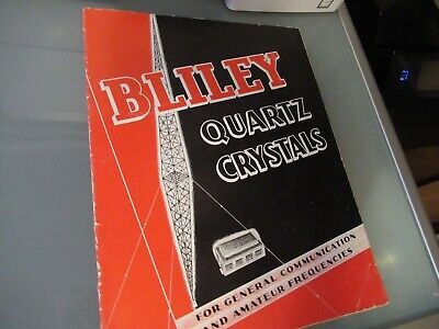 VINTAGE BROCHURE BLILEY ELECTRIC QUARTZ CRYSTAL FREQUENCY CONTROL 1937 ...