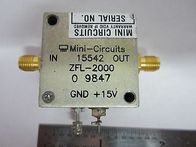 MINI CIRCUITS RF AMPLIFIER FREQUENCY ZFL-2000 BIN#B2-C-85 – SILO Surplus