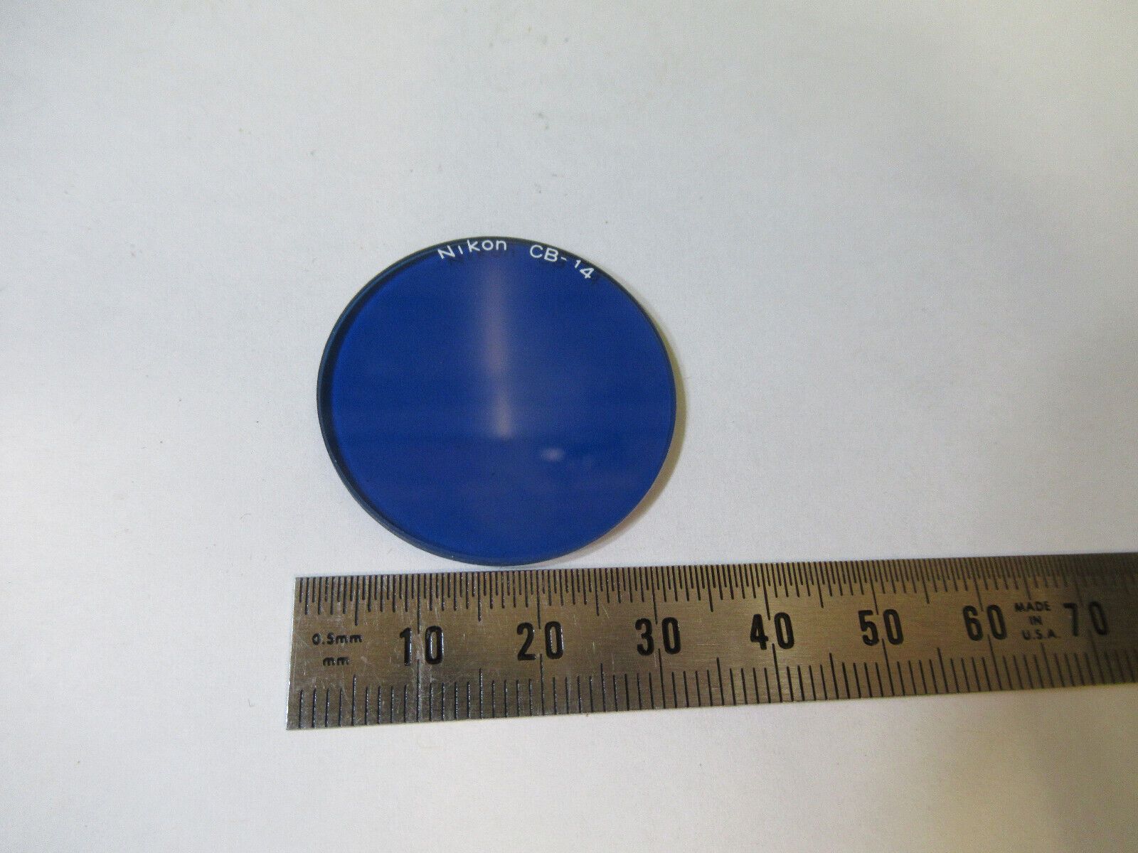 NIKON CB-14 BLUE GLASS FILTER OPTICS MICROSCOPE PART AS PICTURED #22-A ...