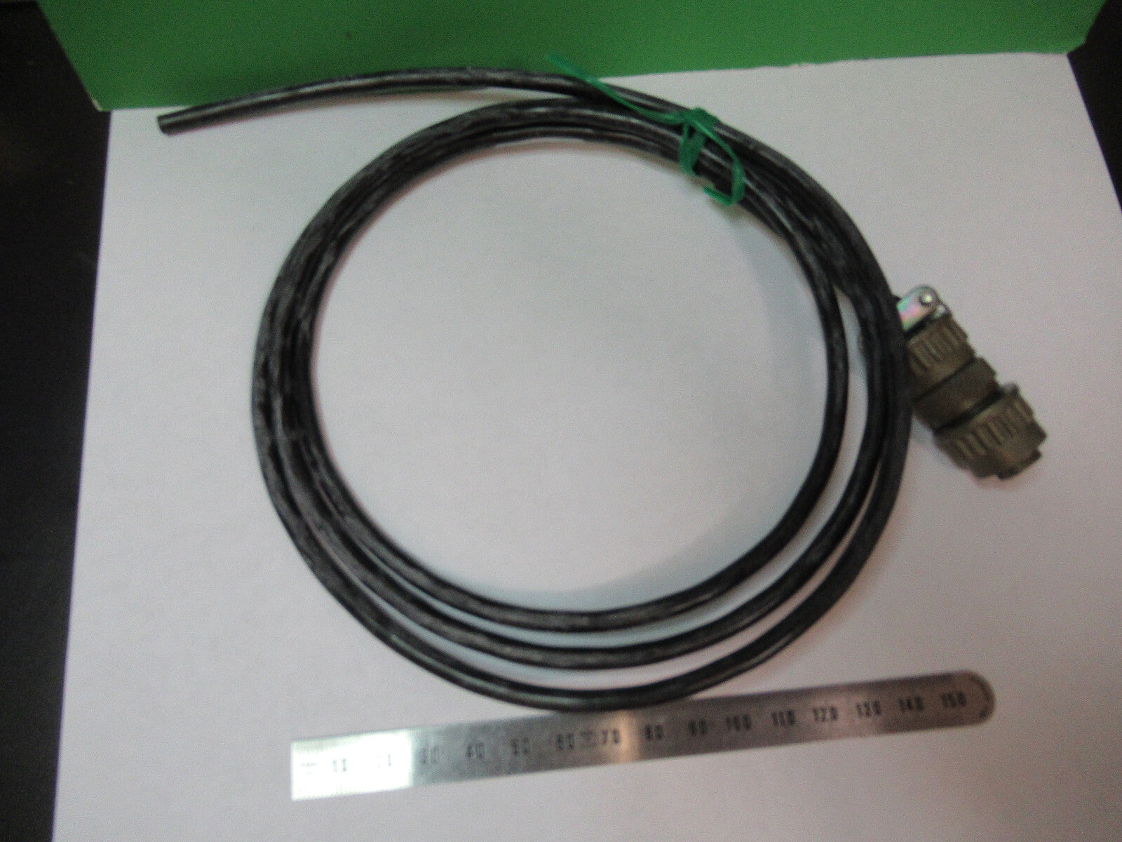 5 FEET CABLE MIL CONNECTOR TWO PINS for PIEZO ACCELEROMETER PICTURED S ...