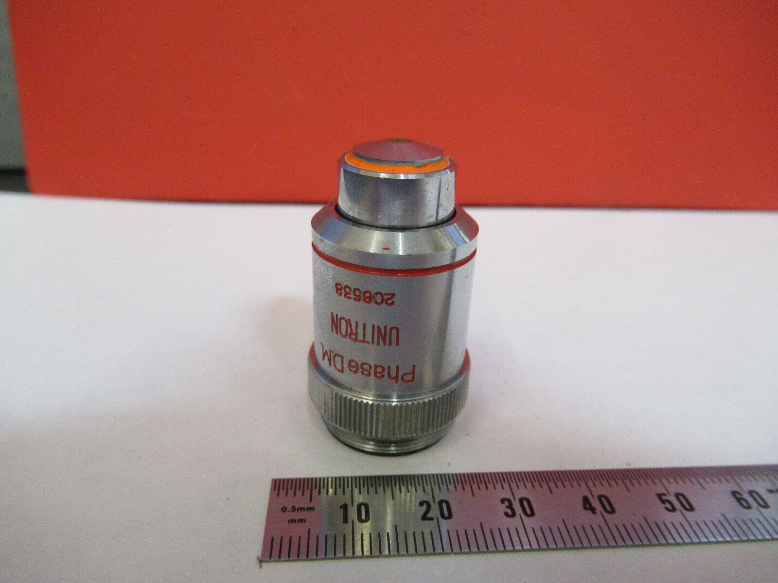 UNITRON JAPAN PHASE OBJECTIVE 100R HI PH MICROSCOPE PART AS PICTURED ...