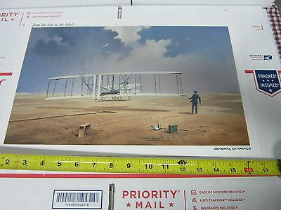 VINTAGE GENERAL DYNAMICS POSTER 1990 CUNNINGHAM 17 INCHES FRONT AND BA ...
