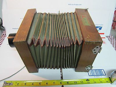 ANTIQUE FILM WOOD CAMERA ACCORDION ALPHAX SHUTTER COLLECTABLE – SILO ...