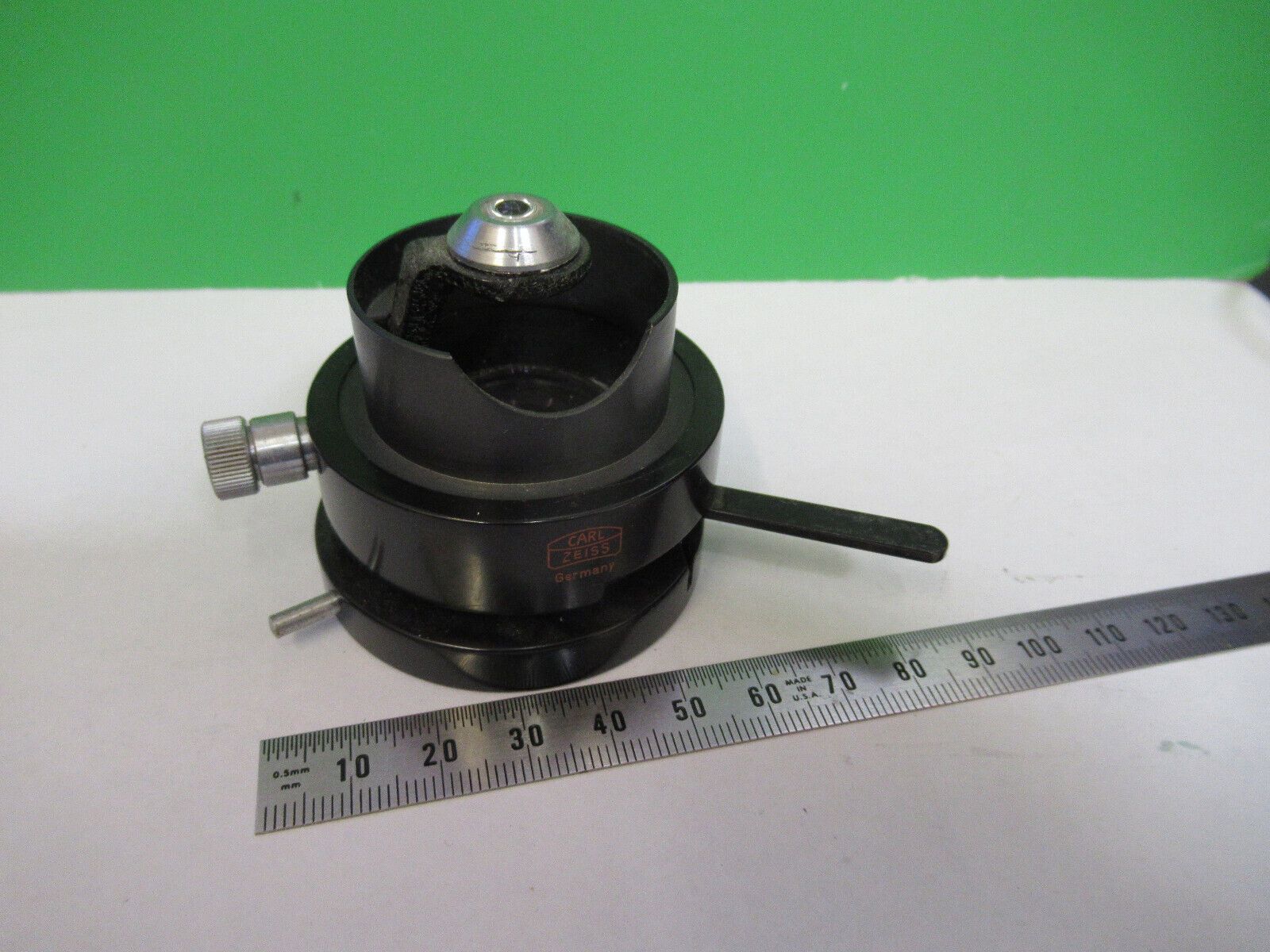 CARL ZEISS POL POLARIZER CONDENSER + IRIS MICROSCOPE PART AS PICTURED ...