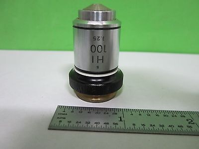 MICROSCOPE PART OBJECTIVE NIKON JAPAN HI 100X OPTICS AS IS BIN#T3-44 ...