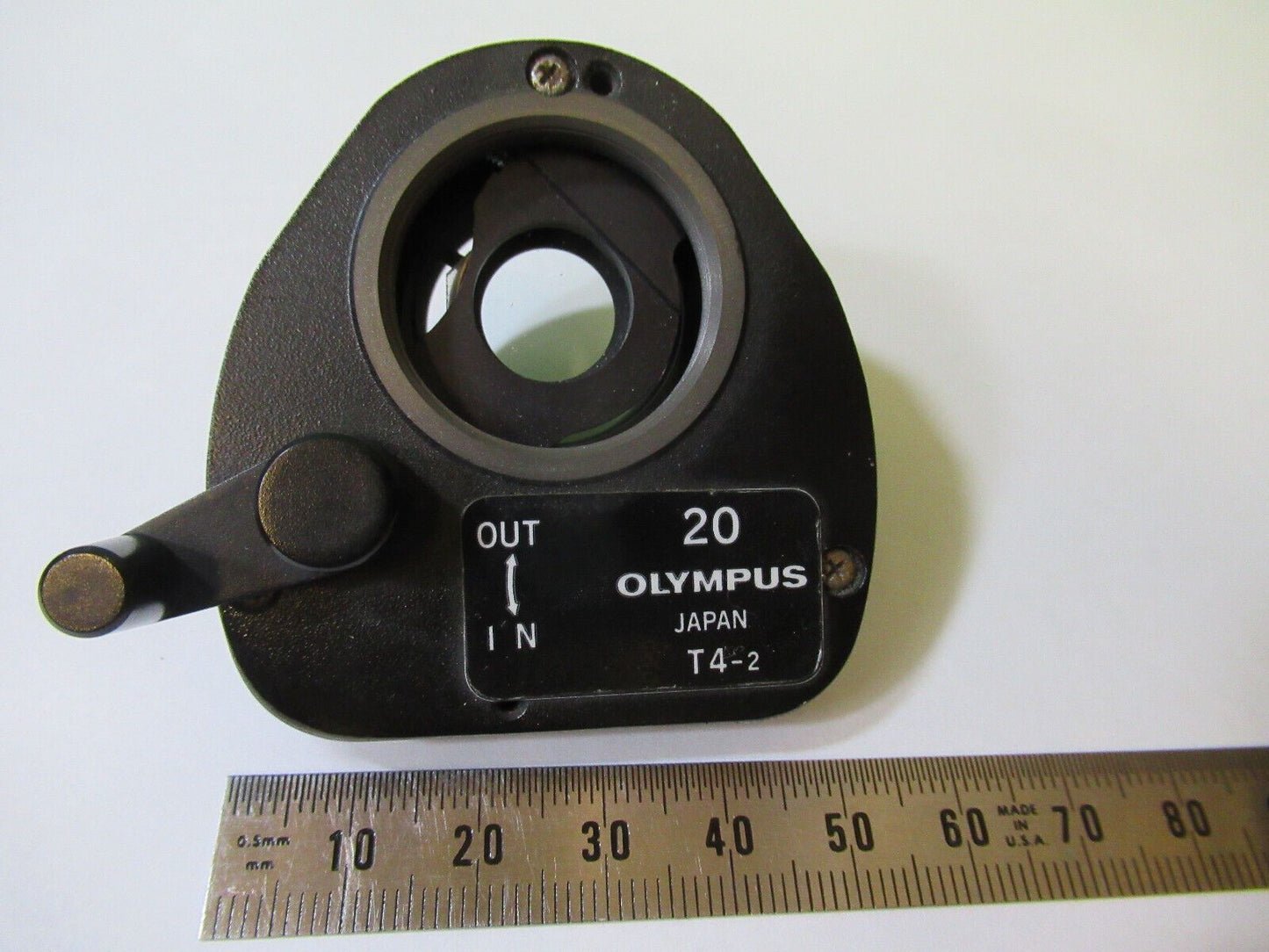 OLYMPUS JAPAN NOMARSKI DIC PRISM 20 LENS MICROSCOPE PART AS PICTURED ...
