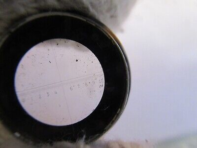 OPTICAL RETICLE GRATICULE MEASURING OPTICS MICROSCOPE PART AS PICTURED ...